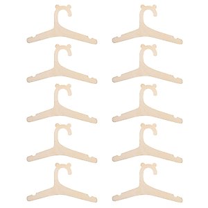BYNNIX Wooden Childrens Hangers Kids Hangers,(10 Pack) Cute Bear Ears Wood Baby Hangers Nursery Hangers, Non Slip Coat Hanger for Kids Coats, Suits, Pants and Jackets