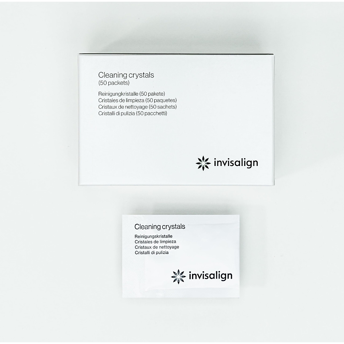 INVISALIGN Cleaning Crystals for Clear Aligners and Retainers, (50 Packets)