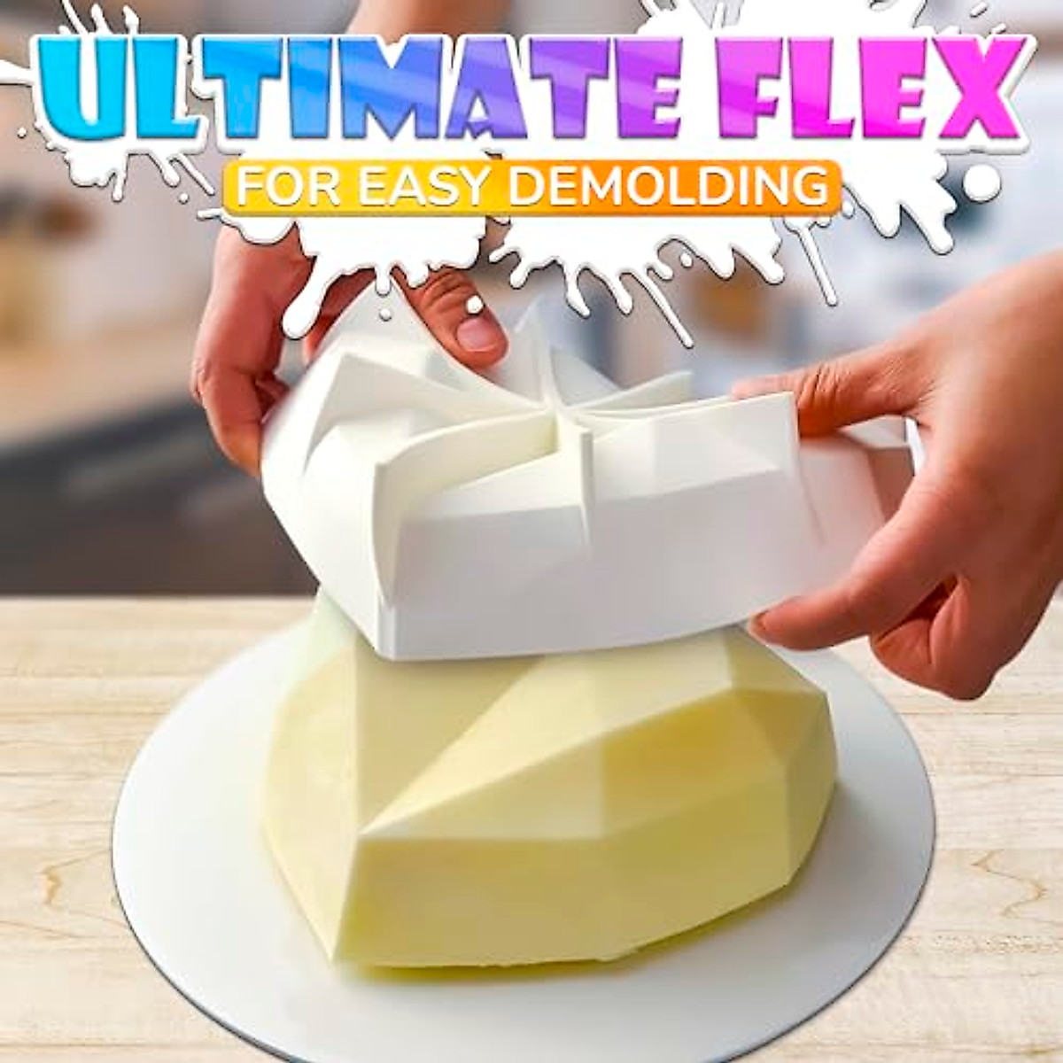 Heart Silicone Molds for Baking - Chocolate Molds Silicone Cake Pop Molds for Baking Non Stick Heart Shaped Cake Pan Mousse Mold, Cheesecake Mold, Ice Cream Heart Shaped Cake Women's Day Gifts