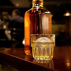 Koilox 3D Soccer Ball Molds Ice Cube Trays Black Silicone,4x Large Ice Ball Maker with Lid Easy Release BPA Free 2.2 Inches Sphere Ice Moulds for Freezer,Whiskey,Cocktail,Juice,Bourbon