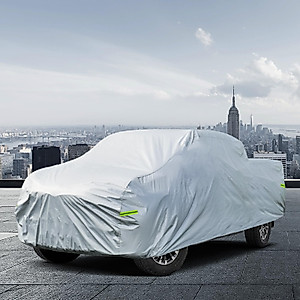 KouKou Truck Cover Waterproof All Weather, 6 Layers Full Pickup Outdoor Cover Length up to 232 inches,Universal Fit Toyota Tacoma, Chevy Silverado, GMC Sierra, Dodge Dakota etc.