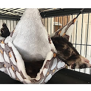 Hanging Tunnel Ferret Hammock Toy Set Rat Cage Accessories Warm Small Animal Hammock Bed for Guinea Pig Hamster Chinchilla