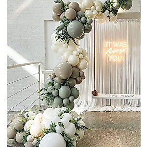Pearl White Balloons Double Stuffed Sand White Ivory Balloons Different Sizes 18/12/5in White Pastel Cream Balloons Neutral Balloon Arch Kit For Birthdays Wedding Bridal Baby Shower Party Decorations.
