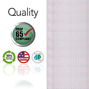 Resilia Premium Heavy Duty Floor Runner/Protector for Carpet Floors – Skid-Resistant, Clear, Plastic Vinyl, Clear Prism, 27 Inches x 12 Feet