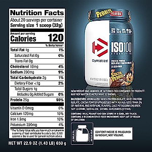 Dymatize ISO100 Hydrolyzed Protein Powder, 100% Whey Isolate Protein, 25g of Protein, 5.5g BCAAs, Gluten Free, Fast Absorbing, Easy Digesting, Cocoa Pebbles, 20 Servings