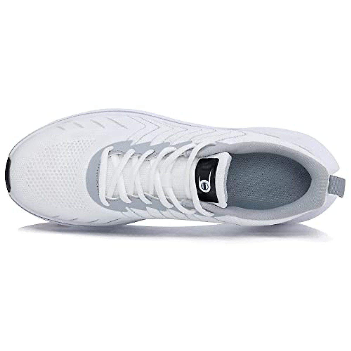 Autper Mens Air Running Shoes Lightweight Athletic Trail Tennis Sneakers for Gym Jogging Sport Whitegrey US 11.5