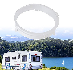 Hose Tube Connector Interface Air Conditioner Exhaust Duct Interface ABS RV Connector Adapter for Mobile Air Conditioning KYR-35 White1