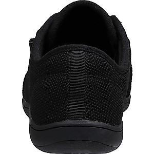 WHITIN Men's Extra Wide Width Fashion Barefoot Sneakers Zero Drop Sole W81 Size 11W Minimus Weightlifting Minimalist Tennis Shoes Walking All Black 44