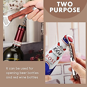 Set of 8 Groomsmen, Best Man Groom, Corkscrew and Multi Tool Groomsmen Gifts Wooden Wine Beer bottle opener for Proposal Bachelor Party Weddings