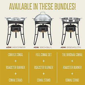 CONCORD Stainless Steel 8 Piece 22" Comal Cookware Set. Comales Discada Set