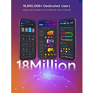 Govee 65.6ft RGBIC LED Strip Lights for Bedroom, Smart LED Strip Lights Alexa Compatible, DIY Multiple Colors on One Line, Color Changing LED Lights Music Sync, Festival Decoration, 2 Rolls of 32.8ft