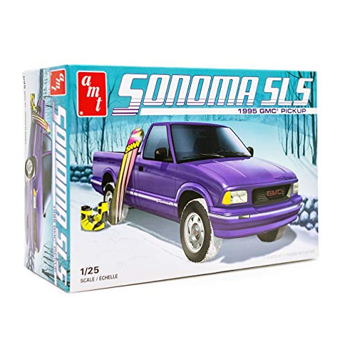 AMT 1995 GMC Sonoma Model Kit - 1/25 Scale Buildable Pickup Truck for Kids and Adults