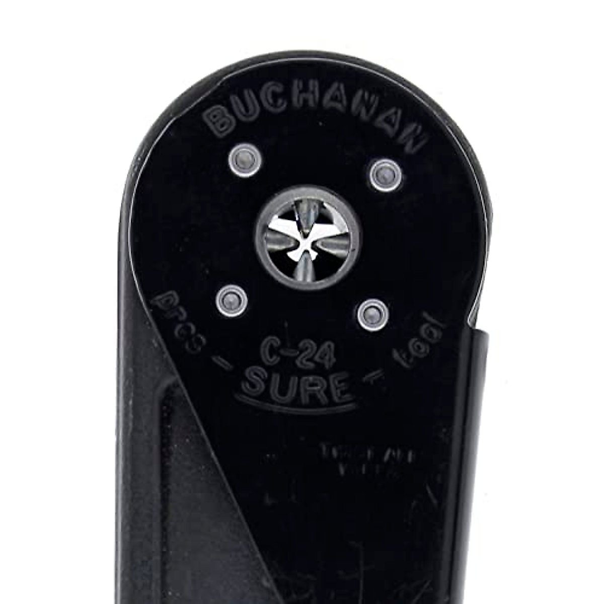 IDEAL INDUSTRIES INC. C24 Four-Way Crimp Tool – Spring Loaded, Fingertip Adjustment Wire Crimper for Two Connector Sizes
