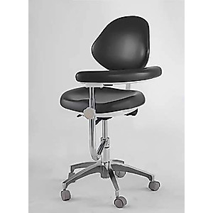 Assistant's Stool - Premium Dental Assistant's Stool, Black