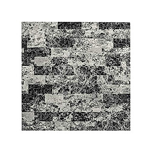 Danxee 5-Piece Counter Height Dining Set Faux Marble Top Counter Height Dining Table Set with 4 Leather-Upholstered Chairs and Bottom Shelf for Bar, Bistro, Dining Room, Kitchen (Gray)