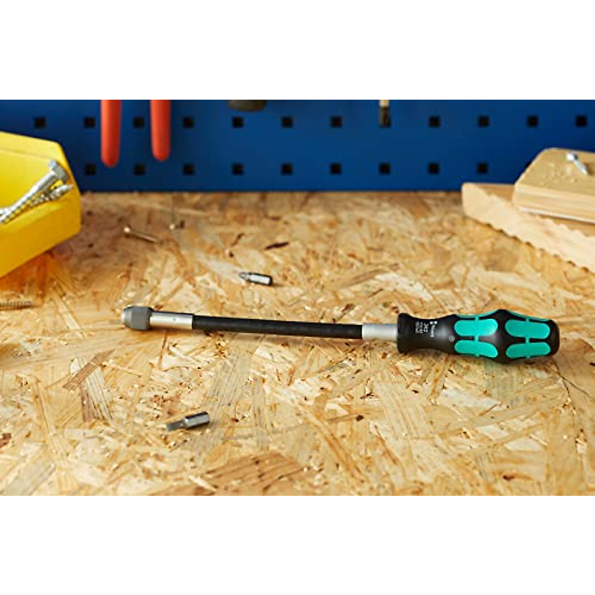 Wera 5028160001 Kraftform 392 Hexagon Flexible Shaft Bitholding Screwdriver, 1/4" Head, 177mm Blade Length, MULTI