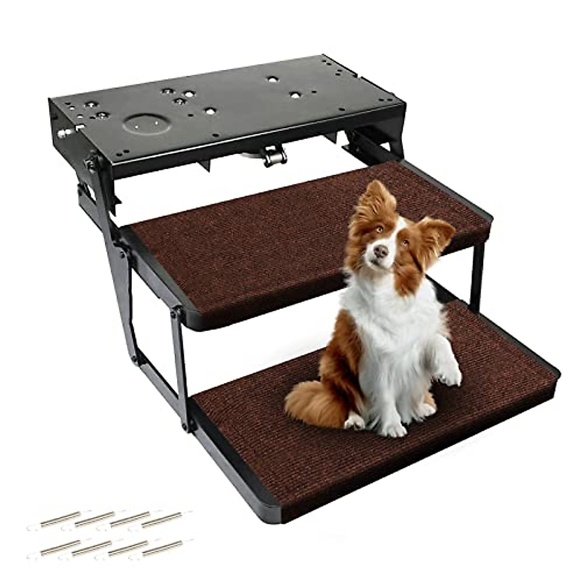 Afurkuot RV Step Covers 2 Pack, RV Step Rugs Stair Carpets Camper Step Cover 22” Wide Wrap Around Cover for RV Stair Camper Trailer Motorhome, Pack of 2 Camper Stairs Carpet, RV Accessories