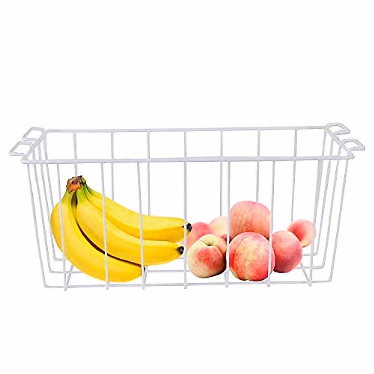 Orgneas Chest Freezer Organizer Bins Deep Freezer Refrigerator Basket Storage Rack Bins Metal Wire Baskets Replacement 2Packs