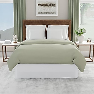 TODAY'S HOME Classic Tailored, Microfiber, 14" Drop Length Bed Skirt Dust Ruffle, Twin XL, White