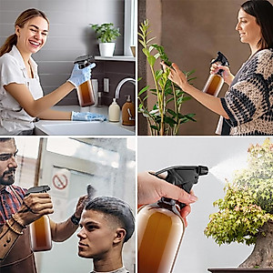 XIZAO Spray Bottles Water Spray Bottle 500ml Fine Mist Plant Atomizer Plastic Refillable Bottles for Plants Cleaning Solutions Hair 2 Pack