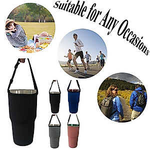 Tumbler Carrier for Stanley 30oz, Carrier Holder Pouch for 30 oz Insulated Tumbler Coffee Cup, Tumbler Carrier with Strap