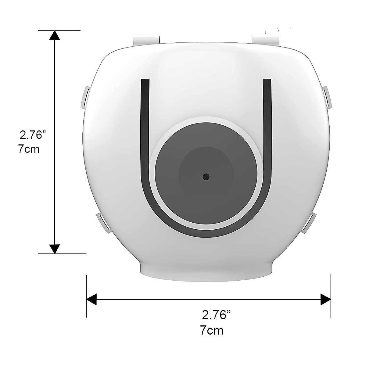 QT BABY Universal Fit Door Knob Covers Babyproof, Upgraded Design and Easy Grip Child Proof Door Knobs Safety Cover for Kids, White, Round Shape, Easy to Use (Pack of 8)