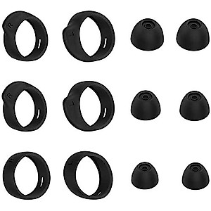 Samsung Galaxy Buds Replacement Eartips 3 Pairs(LMS), Silicone Wingtips 3 Pairs(LMS) Fit in The Case for Samsung Galaxy Buds/Galaxy Buds+ Plus True Wireless Earbuds