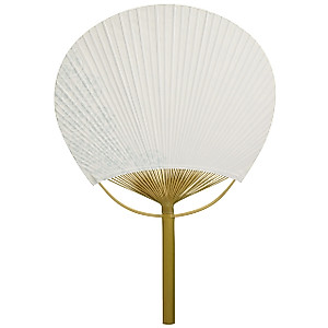 Shikoku Group Fan, Unisex, Genemon Kiln, Shikai Wave, Approx. 11.0 x 16.1 inches (28 x 41 cm)