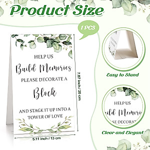 Nuanchu 125 Pcs Wedding Guest Book Alternative 100 Wooden Block Guest Book 24 Signing Pens Wedding Game Sign Wedding Decorations for Reception Bridal Shower Guest Book for Sign in