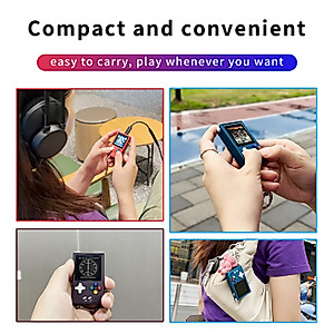 RG Nano Pocket Mini Video Handheld Game Console Keychain 1.54" IPS Screen Aluminum Alloy Game Player Linux System 64G TF Card Preload 5360 Classic Games 1050mAh Battery Hi-fi Speaker