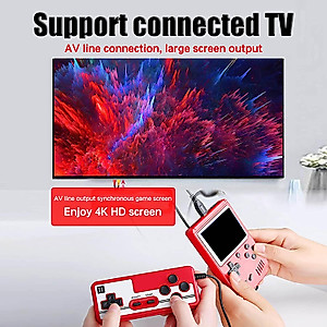 Handheld Game Console, Portable Retro Video Game Console with 400 Classical FC Games, 3.0-Inches LCD Screen, 1020mAh Rechargeable Battery, Retro Game Console Support for Connecting TV and Two Players