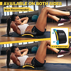 POWER GUIDANCE Ab Exercise Mat - Sit Up Pad - Abdominal & Core Trainer Mat for Full Range of Motion Ab Workouts (black, 1)