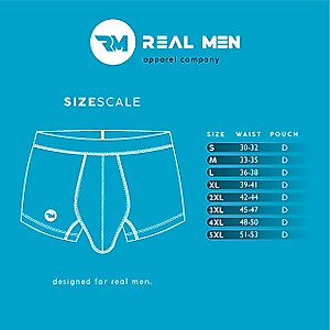 RM Real Men Bulge Enhancing Underwear - 1 Pack 3in Inseam - Mens Underwear Pouch Boxer Brief (Black w White Stitch) 2XL