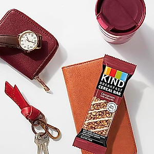 KIND Breakfast Cereal Bars, Gluten Free Snacks, Cinnamon with Almonds, 9.3oz Box (6 Bars)