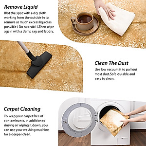 Rtizon Faux Cowhide Rug for Living Room, 6.2 x 7 Feet Khaki, Cow Print Skins Rug for Bedroom,Premium Faux Fur Animal Cow Hide Rugs Carpet for Western Decor