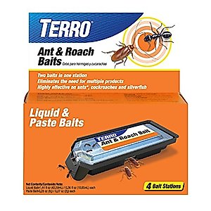 Terro T360 Ant and Roach Stations, 1 PACK Ant & Roach Baits, Black