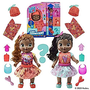 Baby Alive Baby Grows Up (Sweet) - Sweet Blossom or Lovely Rosie, Growing and Talking Baby Doll, Toy with 1 Surprise Doll and 8 Accessories