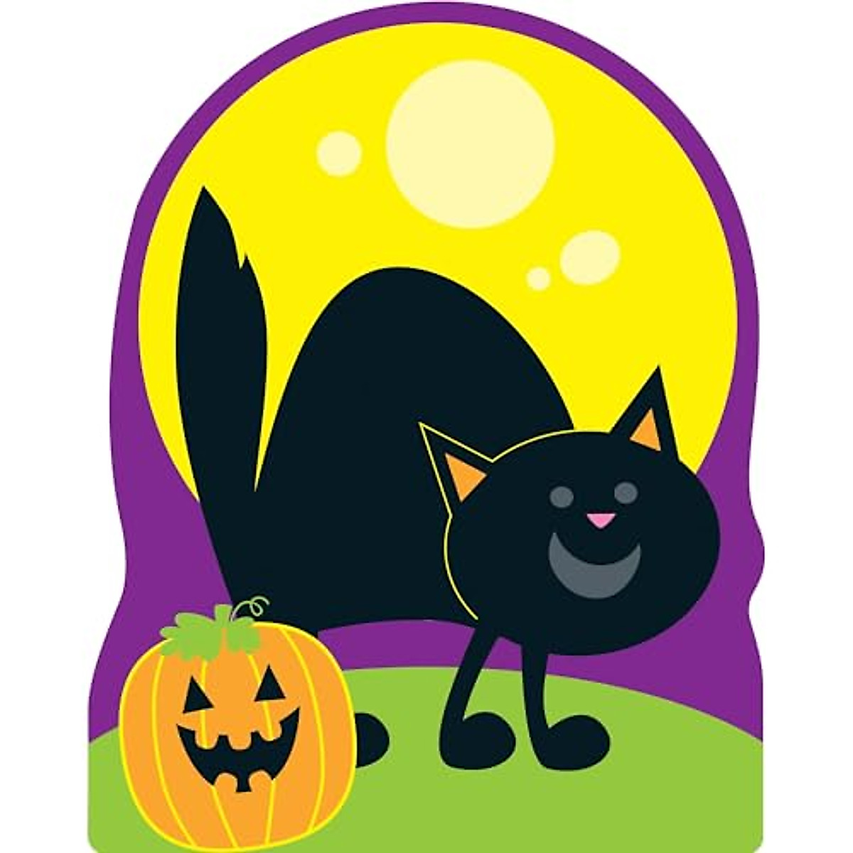 Carson Dellosa 46pc Mini Halloween Bulletin Board Decorations, Halloween Cat, Halloween Ghost, Pumpkin Cutouts & More Halloween Cutouts for Cork Board, Bulletin Board, Halloween Party, Classroom Decor