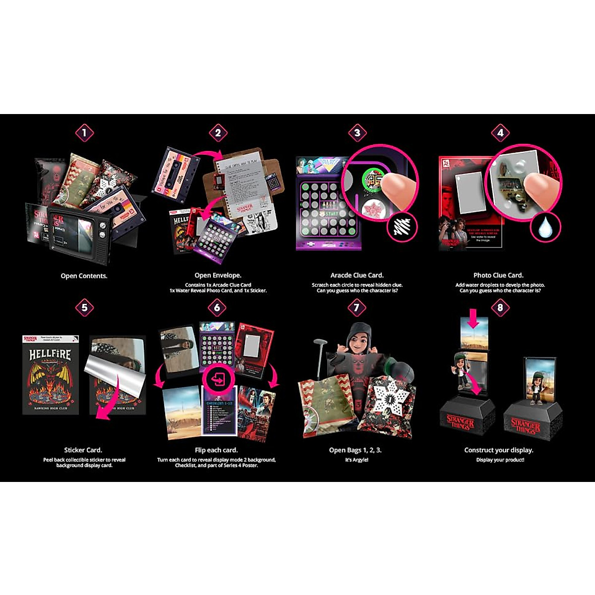 YuMe Official Netflix Stranger Things Surprise Upside Down Capsules Vintage Blind Box Action Figure 80's Collectible Gifts for Collectors Toys Merchandise (2Pk)