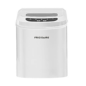 Frigidaire EFIC102-WHITE Portable Compact Maker, Counter Top Ice Making Machine, White, 26lb per Day