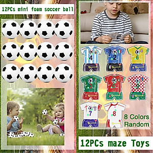 158Pcs Soccer Party Favors - Bags, Whistles, Balls, Slap Bracelets, Keychains, Stickers, Tattoos for Party Goodie Bags