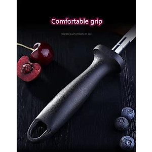 Bkinpid Knife Sharpening Rod Steel Professional Kitchen Sharpener 13 Inch Black