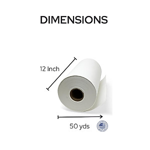 Cut Away Embroidery Stabilizer 12” x 50 Yard Roll – 2.5 Ounce Cutaway for Machine Embroidery