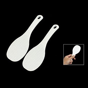 Reusable Plastic Texture Rice Paddle Spoon Rice Scoop Kitchen Toolwhite And Exquisite Workmanship Clever
