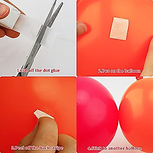 Balloon Arch Strip Kit 2 Sets, Balloon Arch Garland Decorating Strip Kit Balloon Tape Strip Balloon Decoration Strip Kit Dot Glue Stickers Double Side Tape for Wedding Birthday Baby Shower Decorations
