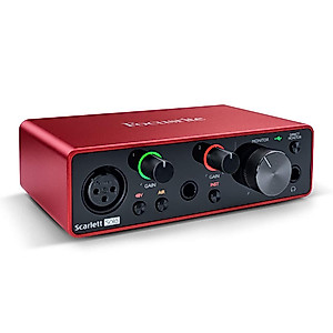 Focusrite Scarlett Solo 3rd Gen USB Audio Interface Bundle with Closed-Back Studio Monitor Headphones and 25-Feet XLR Cable (3 Items)