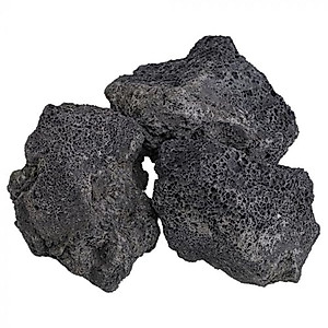 American Fireglass Extra Large Lava Rock, 3" - 6" | Use in Fireplace, Fire Pit or Bowl | Outdoor & Indoor Volcanic Rock for Natural Gas or Propane Fires | Decorative Landscaping | 10 lb Bag