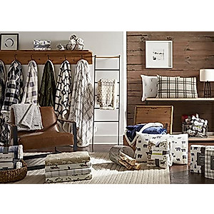 Eddie Bauer - Throw Blanket, Reversible Sherpa Bedding, Warm & Lightweight Home Decor for Colder Months (Alpine Fair Isle, Throw)