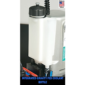 Hougen HMD905S 115-Volt Swivel Base Magnetic Drill with Coolant Bottle Plus 1/2" Drill Chuck, Adapter and 12002 Rotabroach Cutter Kit