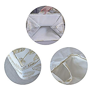 baskets for storage/Organizing Bins with Handles/Foldable Storage Bins/Storage Basket/Storage Box(white, 15.74*11.81*7.87 inches)